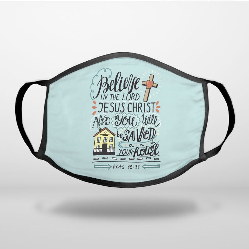 Jesus Face Mask - Etsy