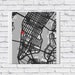 Custom NY Map / Map Printed on Canvas / Gallery Wrapped Canvas - Etsy