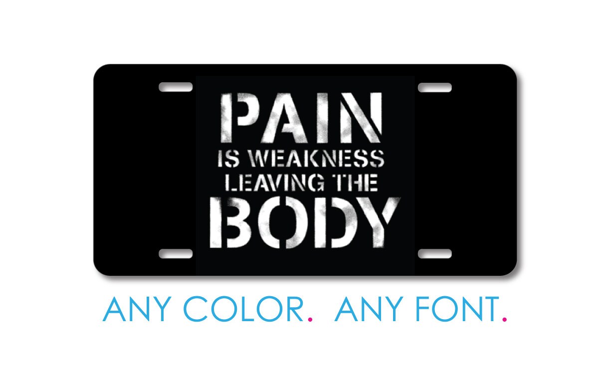 Custom License Plate Front Car Tag Aluminum or Plastic | Etsy