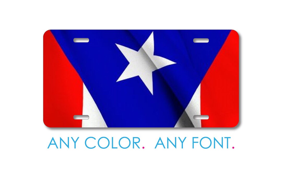 Custom License Plate Front Car Tag, Aluminum or Plastic - Personalized ...