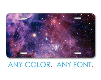 Custom License Plate Galaxy Custom Car Tag Frozen Space - Etsy