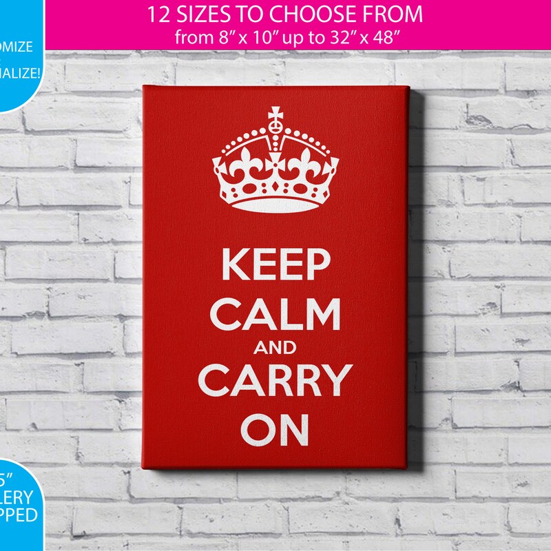 Art Print Keep Calm - Etsy
