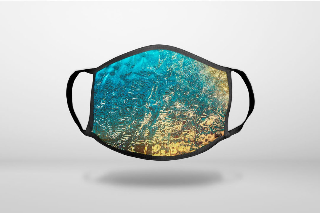 Colorful Rainbow Waterfall CUSTOM 3-ply Reusable Soft Face Mask ...