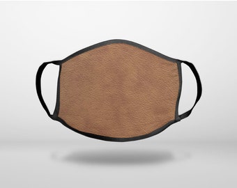 Faux Leather Face Mask - Etsy