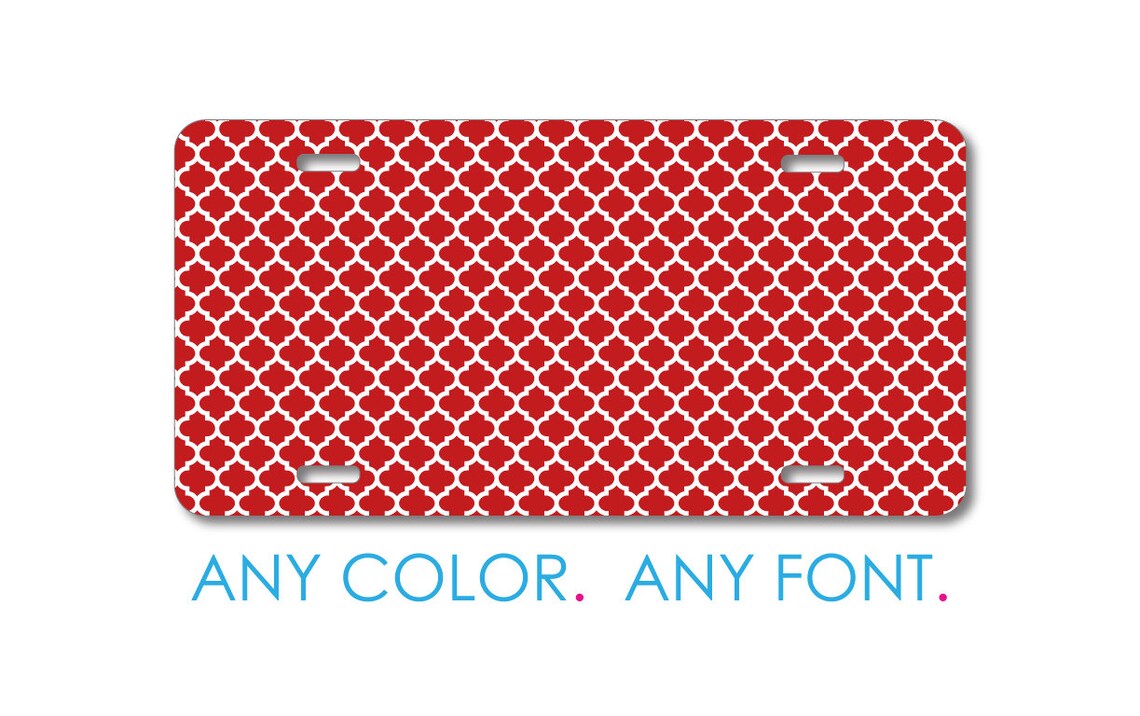 Custom License Plate Front Car Tag Aluminum or Plastic - Etsy