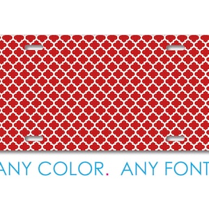 Custom License Plate Front Car Tag Aluminum or Plastic - Etsy