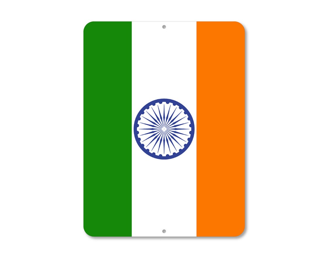 India Flag Sign - CUSTOM - India / Indian Flag - 9" X 12 " - Customize ...