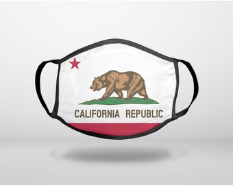 California Flag Mask - Etsy