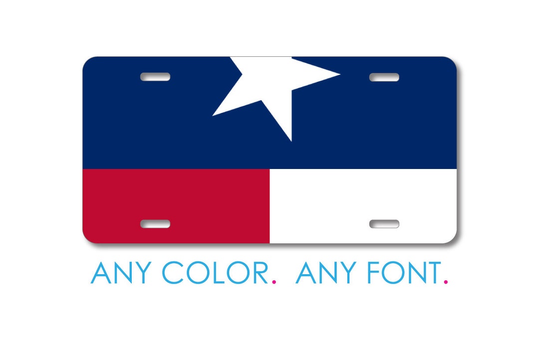 Custom License Plate Front Car Tag, Aluminum or Plastic - Personalized ...