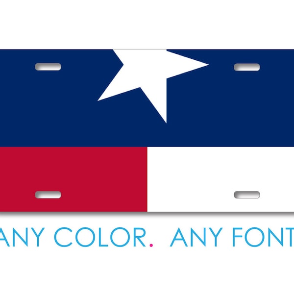 Texas Custom Car Plate - Etsy