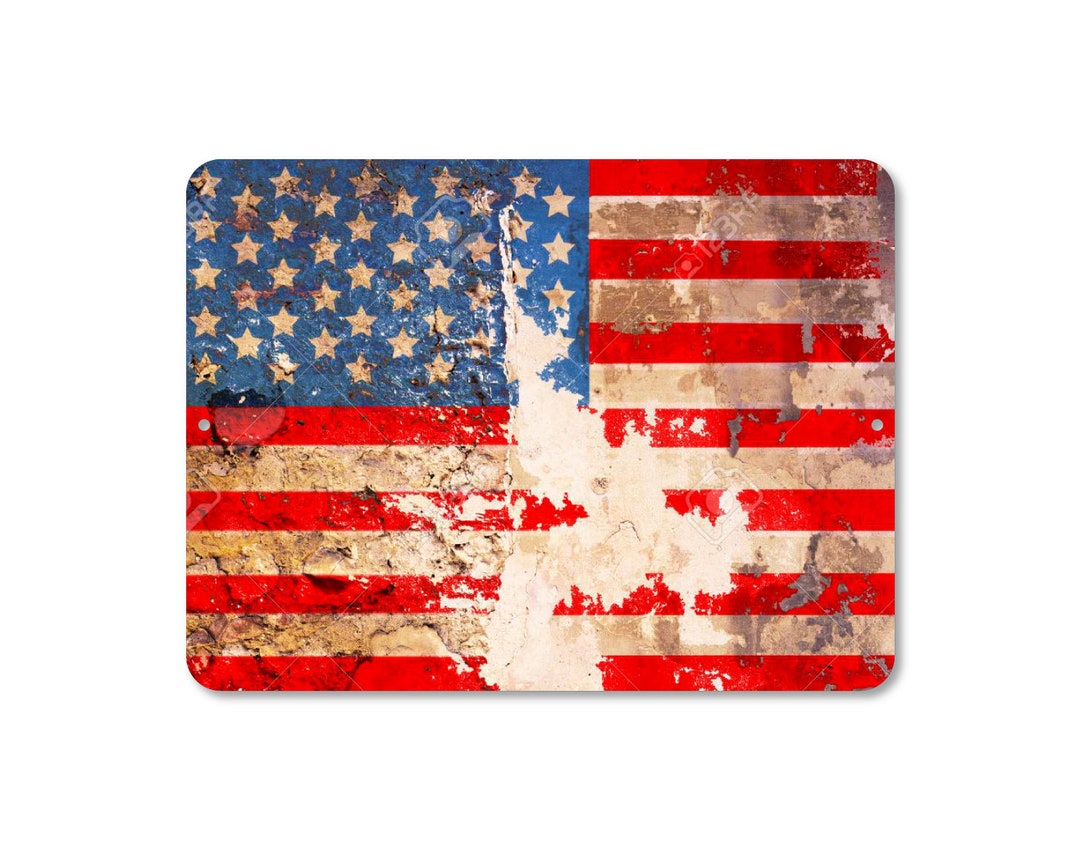 Weathered USA Flag CUSTOM Worn American Flag / United - Etsy