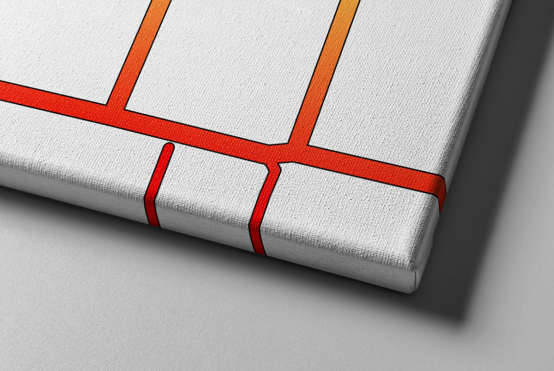 Custom City Map Rainbow Pulse / Map Printed on Canvas /gallery - Etsy