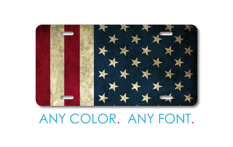 Custom License Plate Front Car Tag Aluminum or Plastic - Etsy