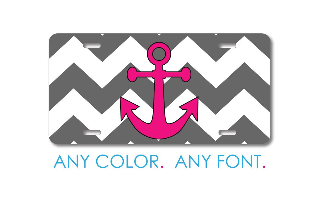 Custom License Plate Front Car Tag, Aluminum or Plastic - Personalized ...