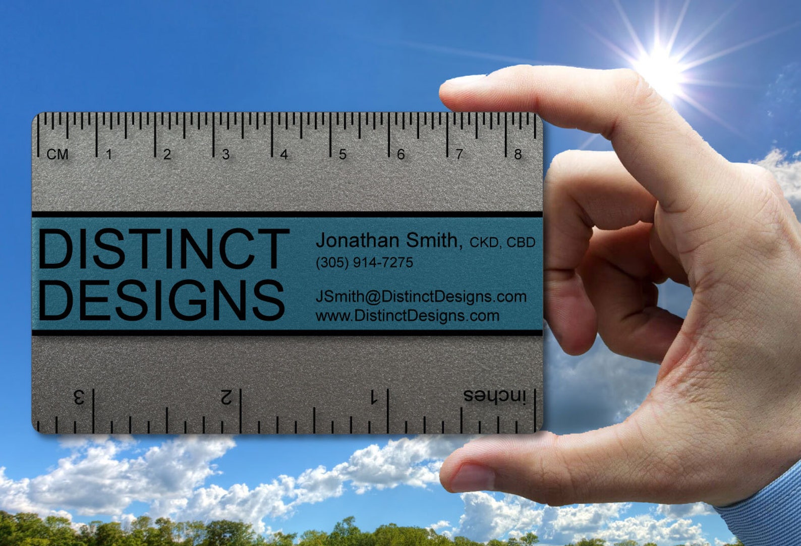 Metallic Silver Plastic Business Cards Ruler for Designer 30 | Etsy