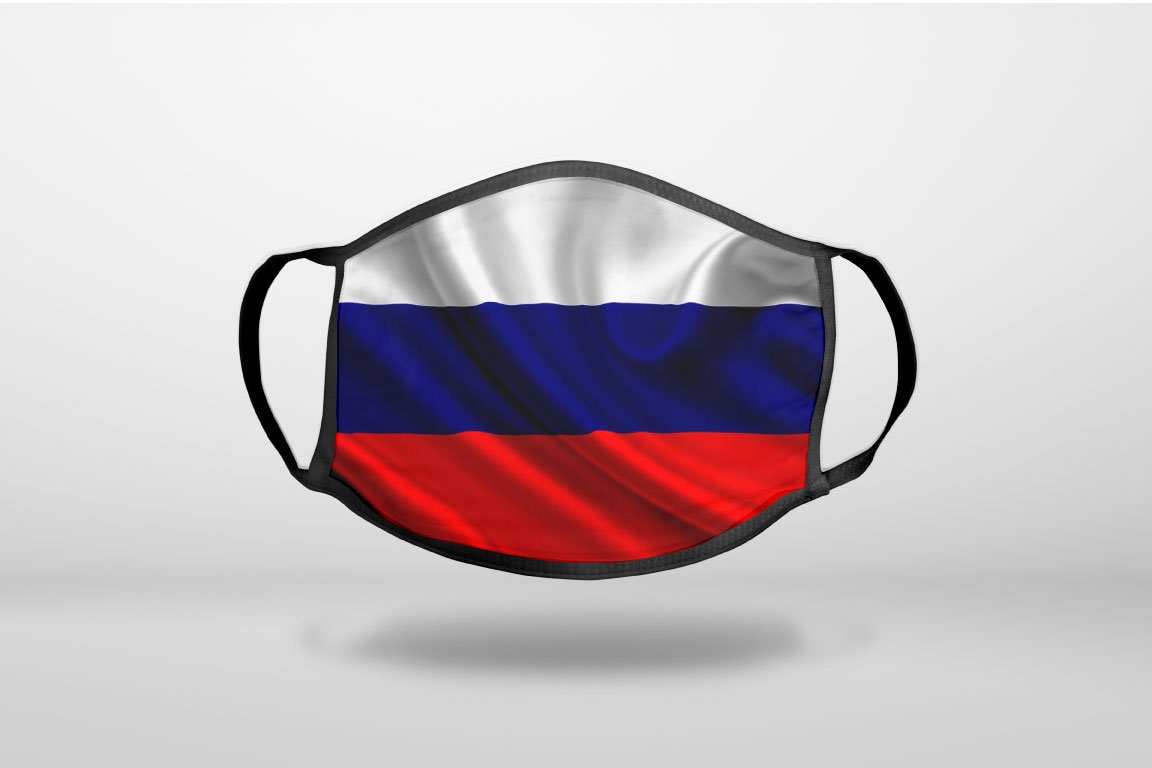 Russia Russian Waving Flag Red Yellow CUSTOM 3-ply Reusable - Etsy