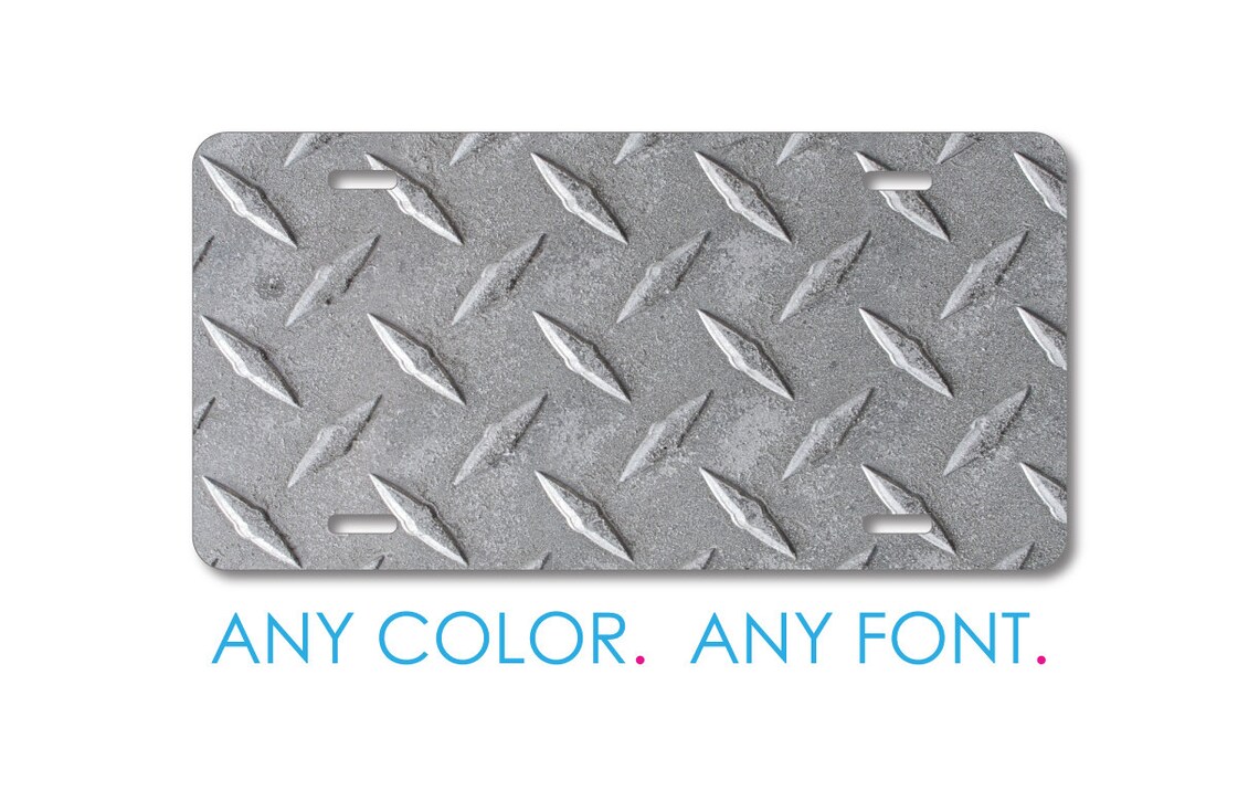 Custom License Plate Front Car Tag, Aluminum or Plastic - Personalized ...