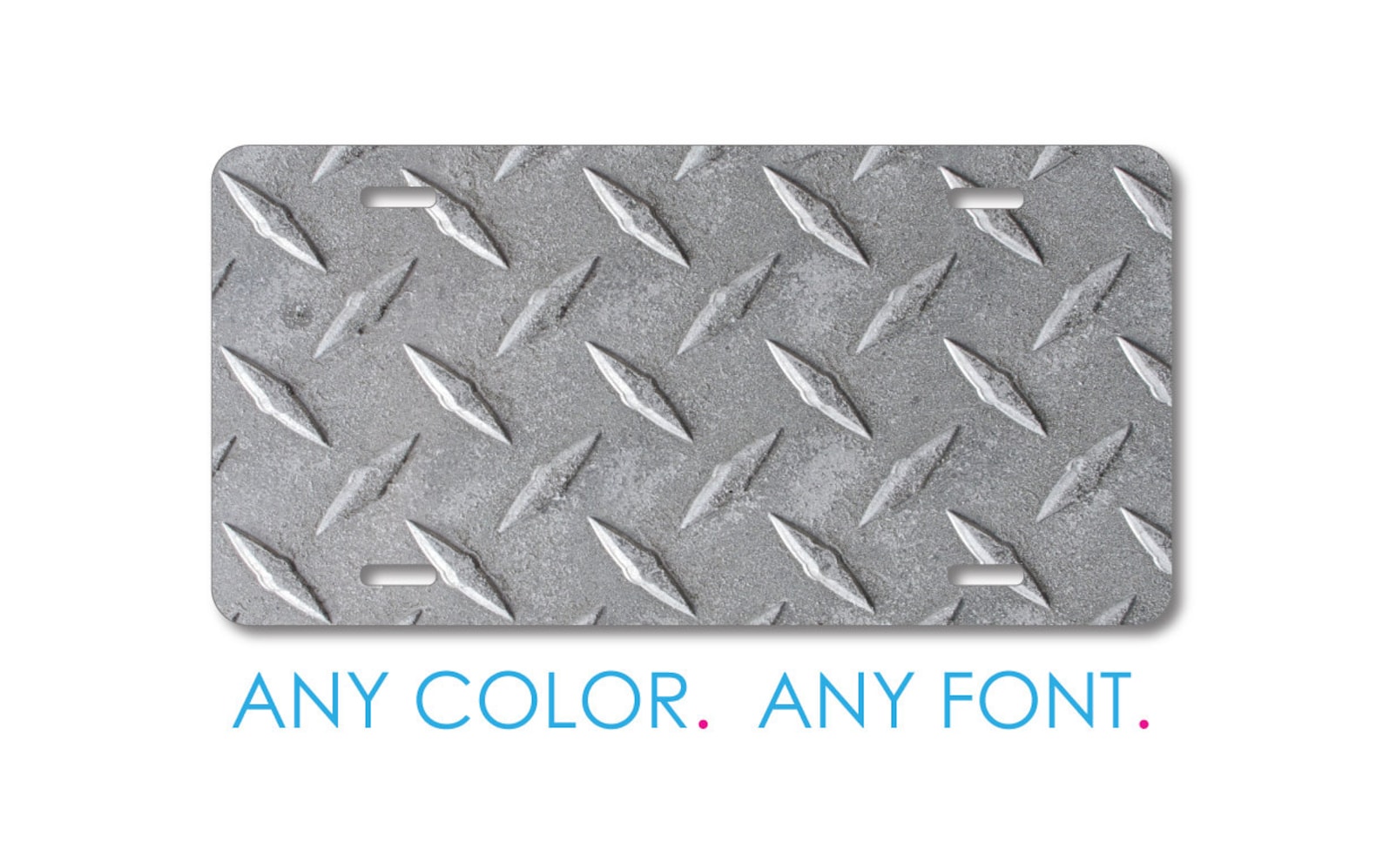 Custom License Plate Front Car Tag, Aluminum or Plastic - Personalized ...