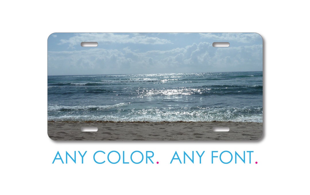 Custom License Plate Front Car Tag, Aluminum or Plastic - Personalized ...