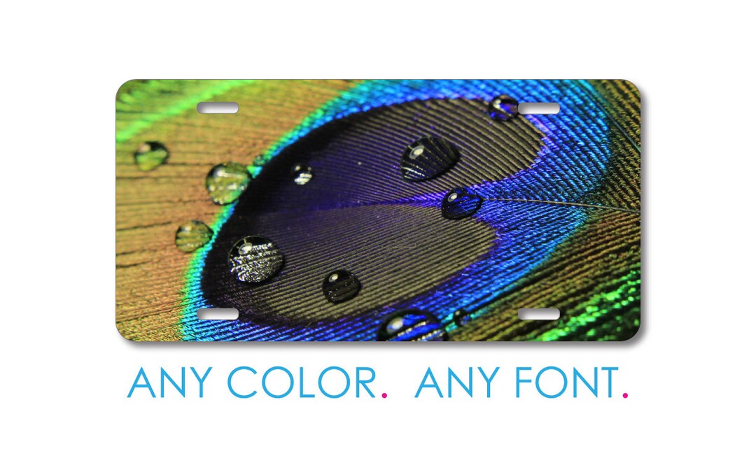 Custom License Plate Front Car Tag, Aluminum or Plastic - Personalized ...