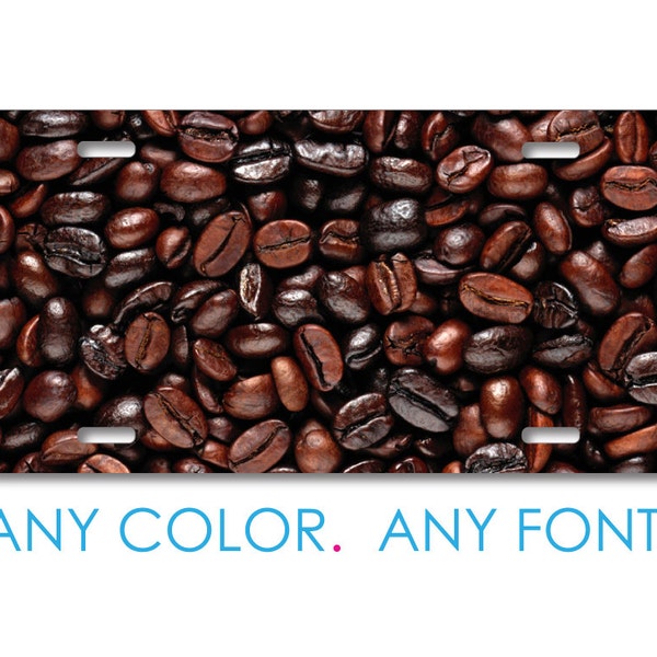 Coffee Front License Plate - Etsy