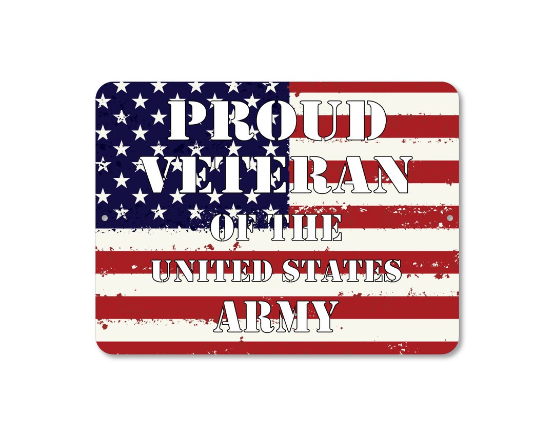 Veteran Parking Sign - CUSTOM - Proud Veteran / of the United States ...