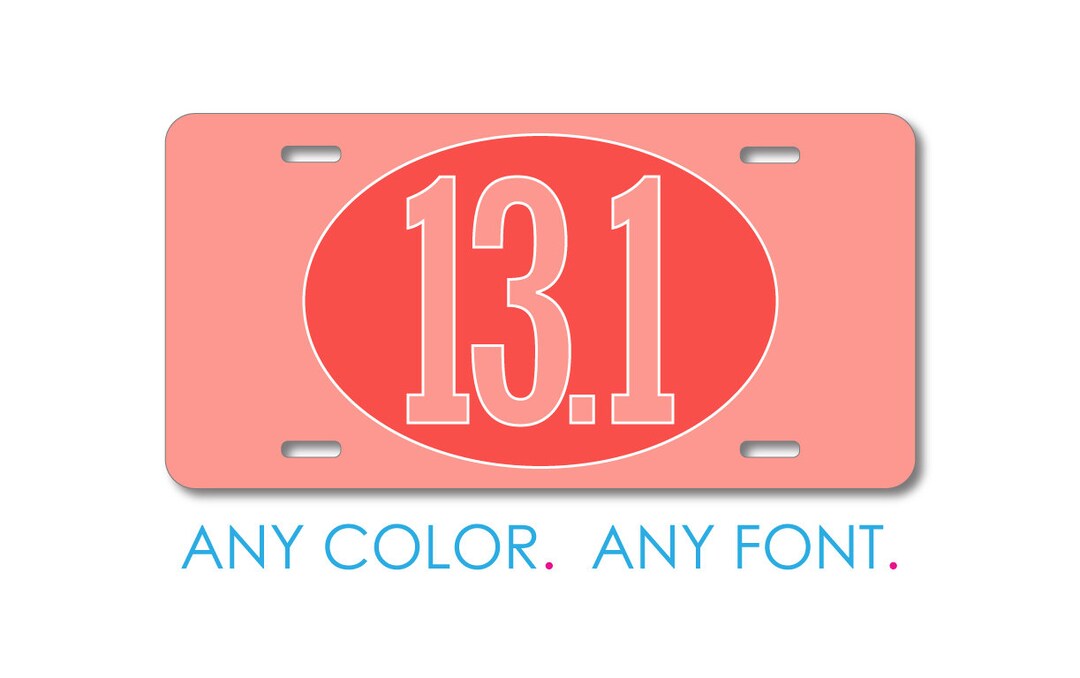 Custom License Plate Front Car Tag, Aluminum or Plastic - Personalized ...