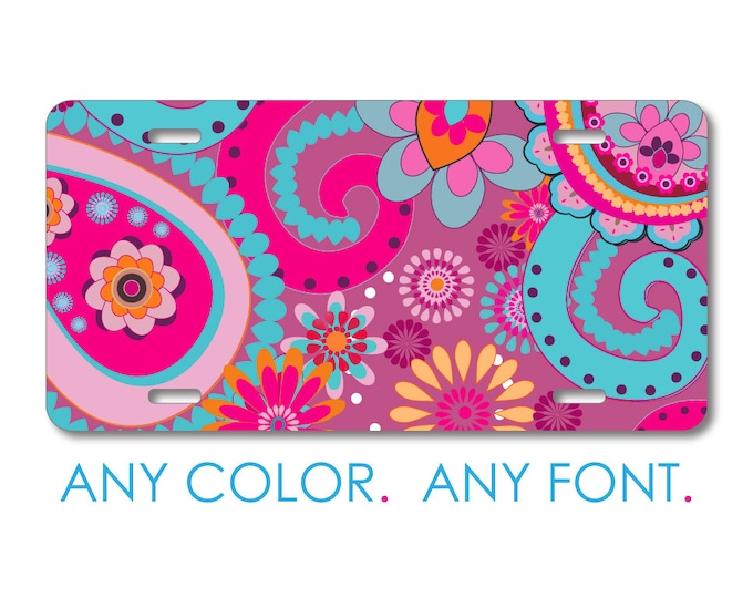 Custom License Plate Front Car Tag, Aluminum or Plastic - Personalized ...