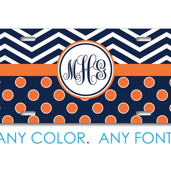 Orange White Chevron - Etsy