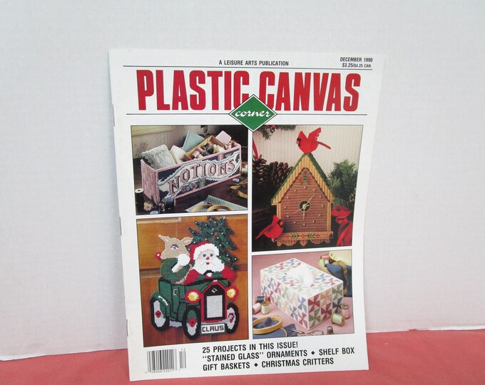 Plastic Canvas Corner Magazine Plastic Canvas Patterns, December 1990 ...
