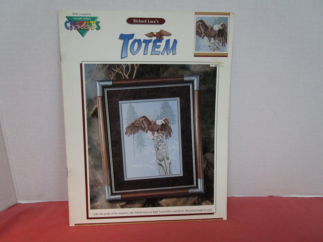 Totem, Majestic Eagle Counted Cross Stitch Chart by Richard Luce, Color ...
