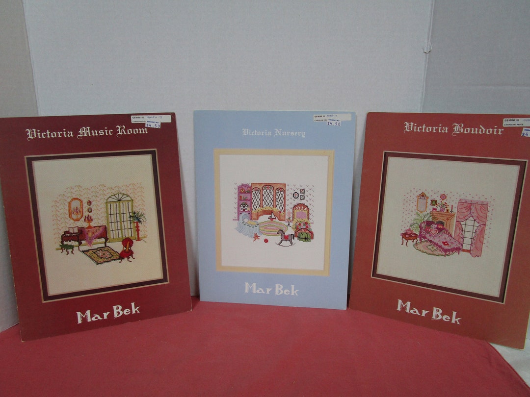 Three Victorian Rooms Counted Cross Stitch Charts, Marbek Rebecca ...