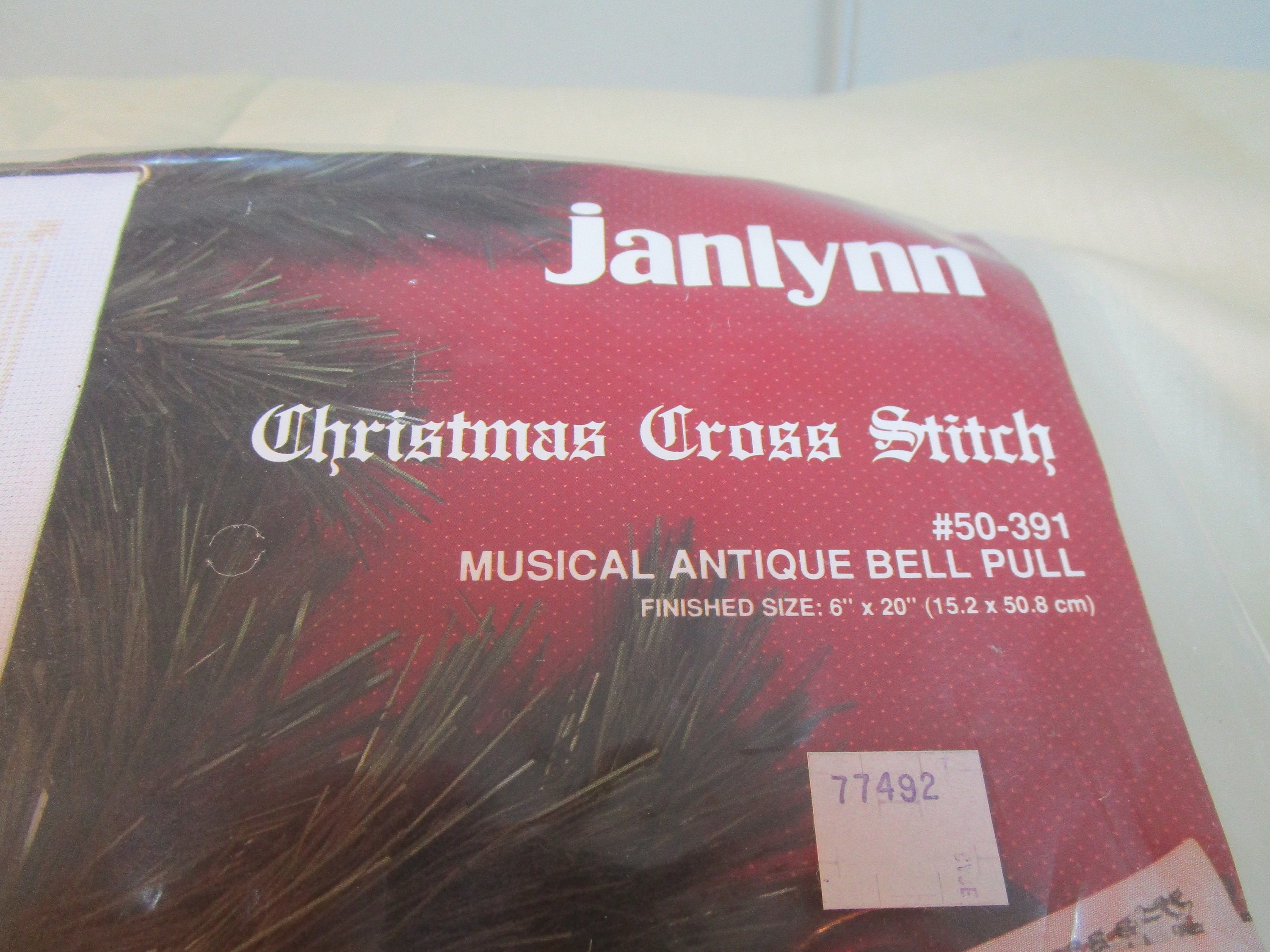 Music Theme Antique Bell Pull Christmas Cross Stitch Janlynn - Etsy