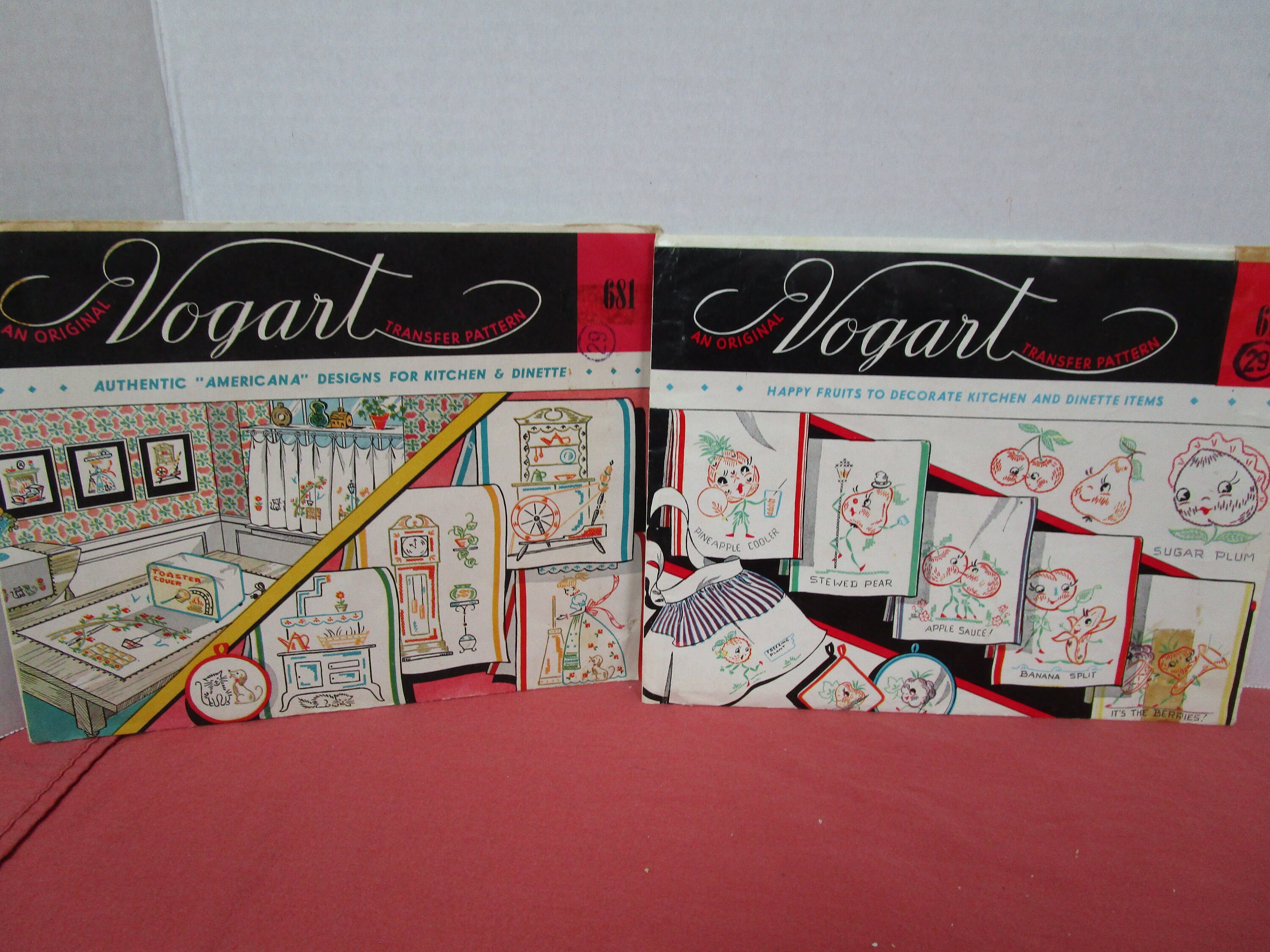 Iron on Transfers for Linens, Lot of 5, Aunt Marthas and Vogart, Unused ...