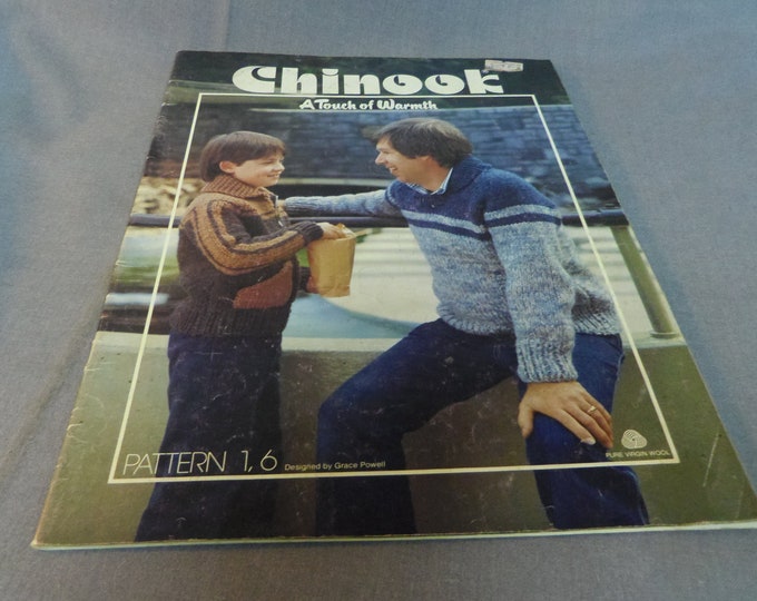 Sweater Knitting Patterns, 12 Patterns by Chinook, Adults and Children ...