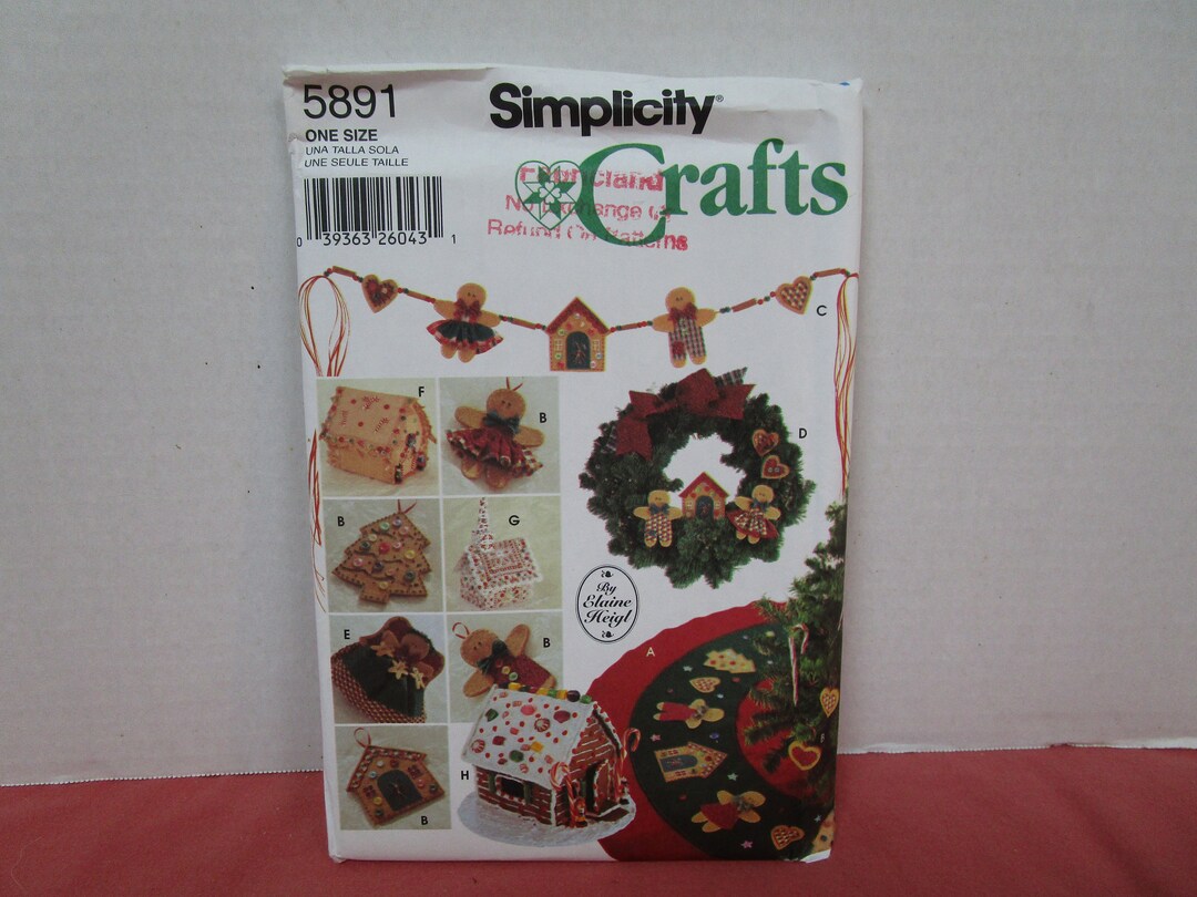 Christmas Ornaments Gingerbread Men Motif, Tree Topper, Tree Skirt ...