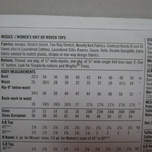Womens Tops, Knit or Woven Fabric, Sizes 20W, 22W, 24W, 26W, 28W, Uncut ...