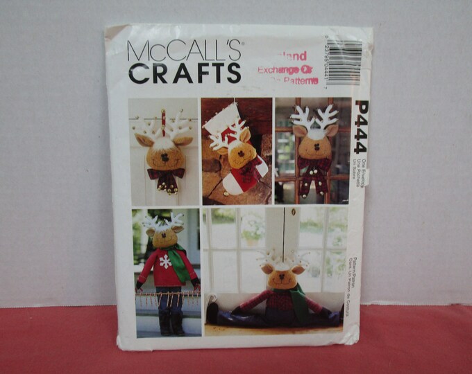 Reindeer Greeter, Stocking, Wall Door Hanger, Door Knob Hanger, Draft ...