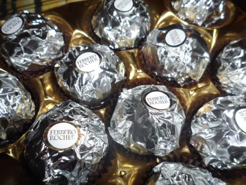 Wedding Ferrero Rocher Silver 1 X Case of 24 300g - Etsy Hong Kong