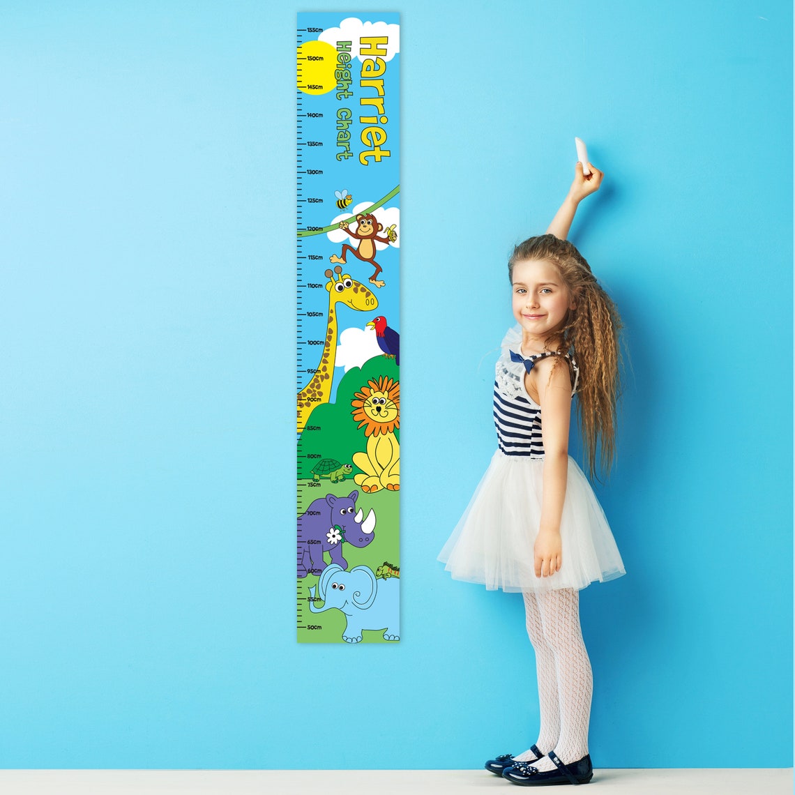 Child's Personalised Zoo Height Chart - Etsy