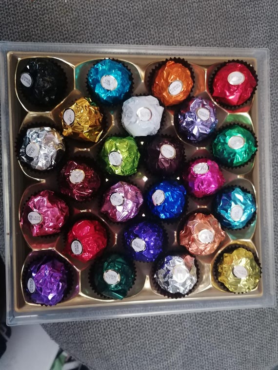 Wedding Ferrero Rocher Mixed Colours Pink Red Blue Green White Etsy