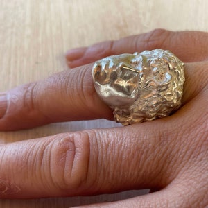 RING Elvis Presley Sculpted Face Sterling Silver 925 Jewel - Made in ...