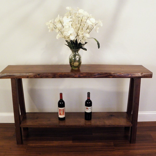 Live Edge Sofa Table - Etsy
