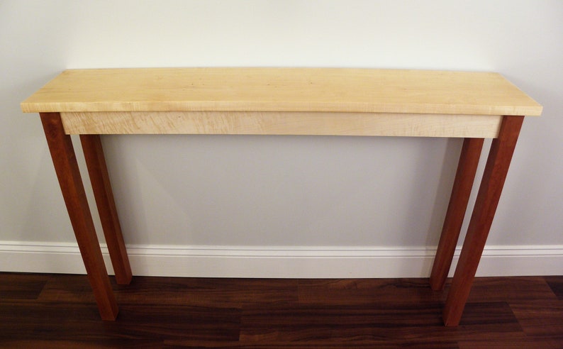 Curly Maple and Cherry Console Table – Side Table – Hall Table - Sofa ...