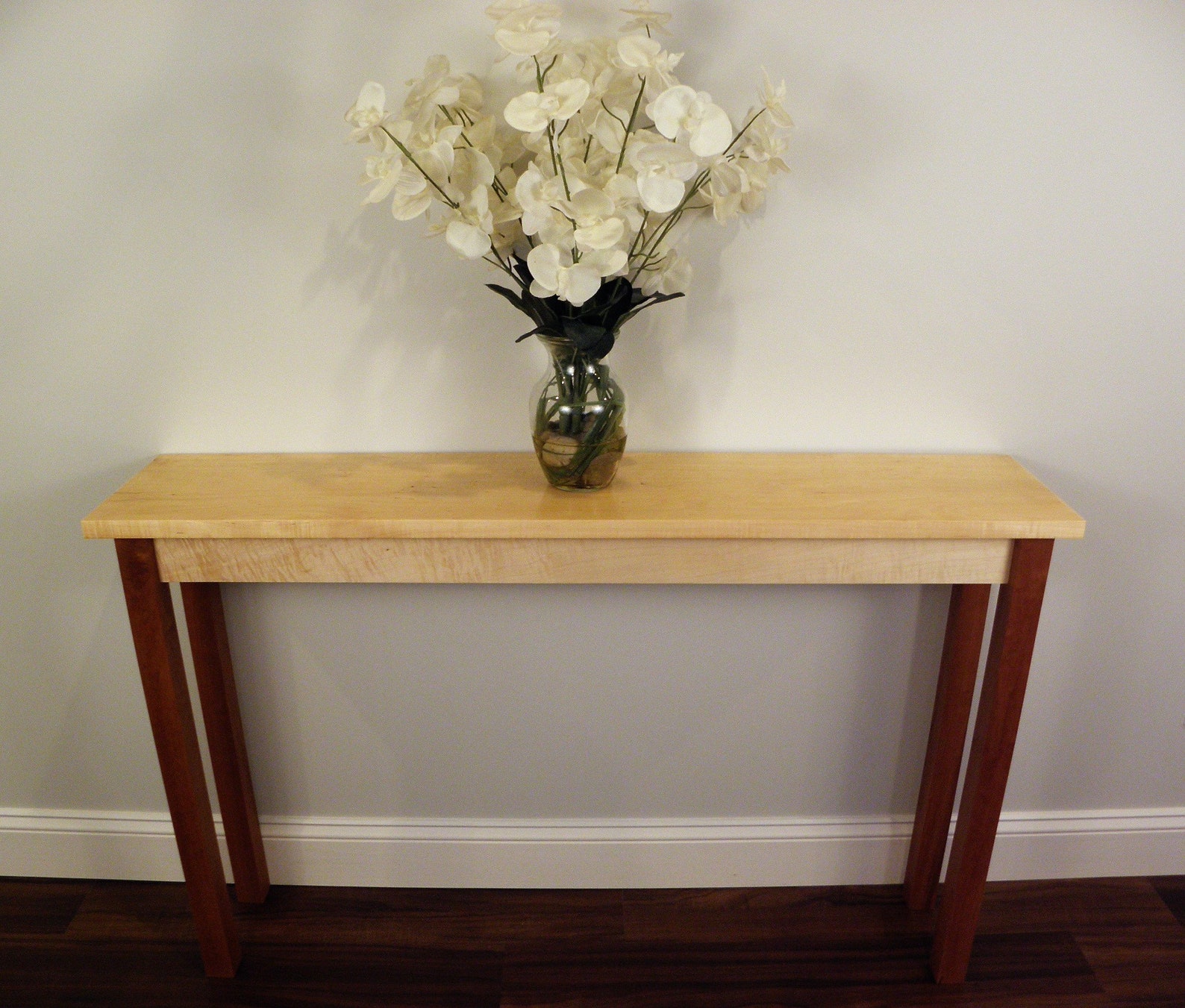 Curly Maple and Cherry Console Table – Side Table – Hall Table - Sofa ...