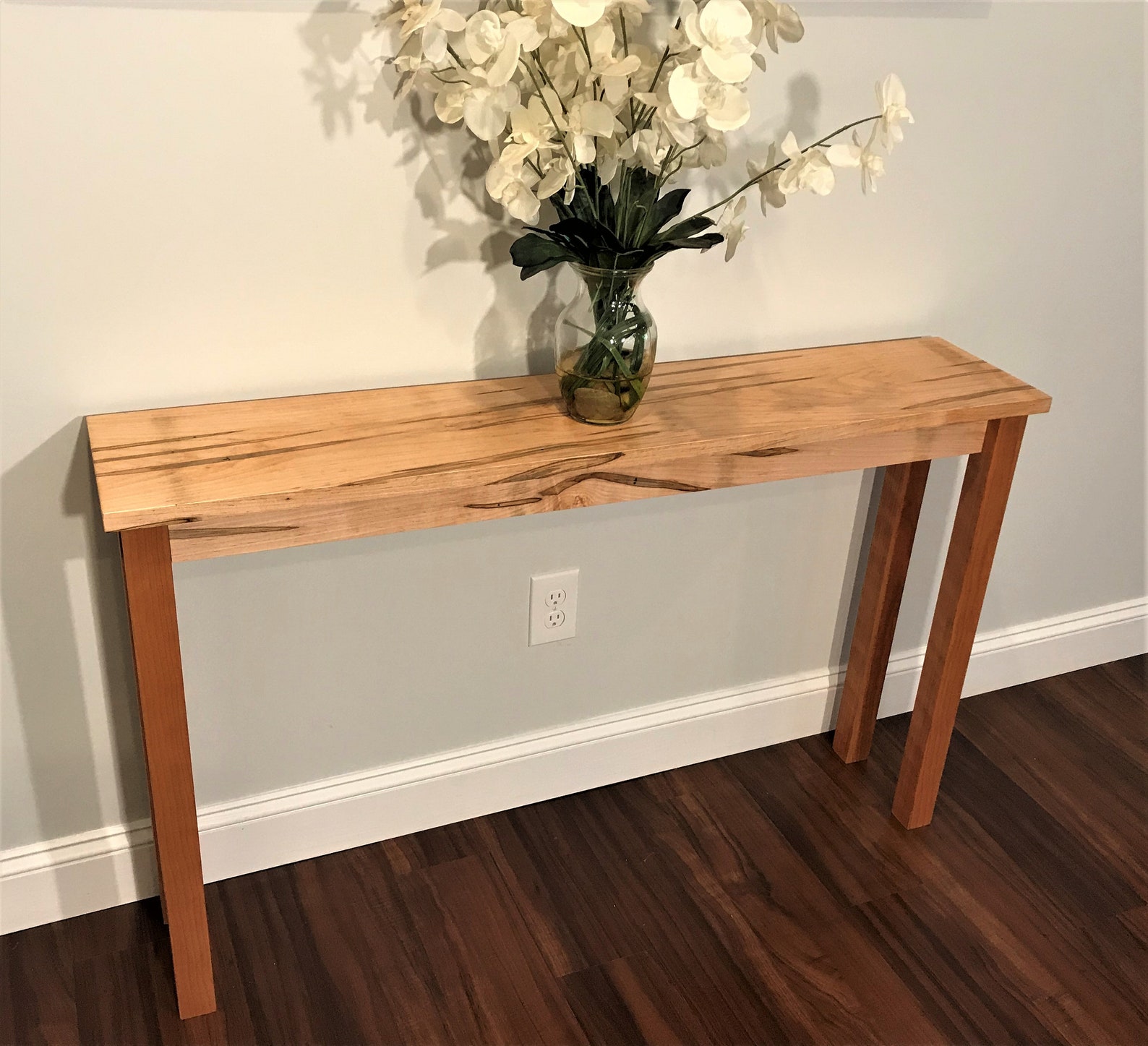 Ambrosia Maple and Cherry Console Table Side Table Hall | Etsy