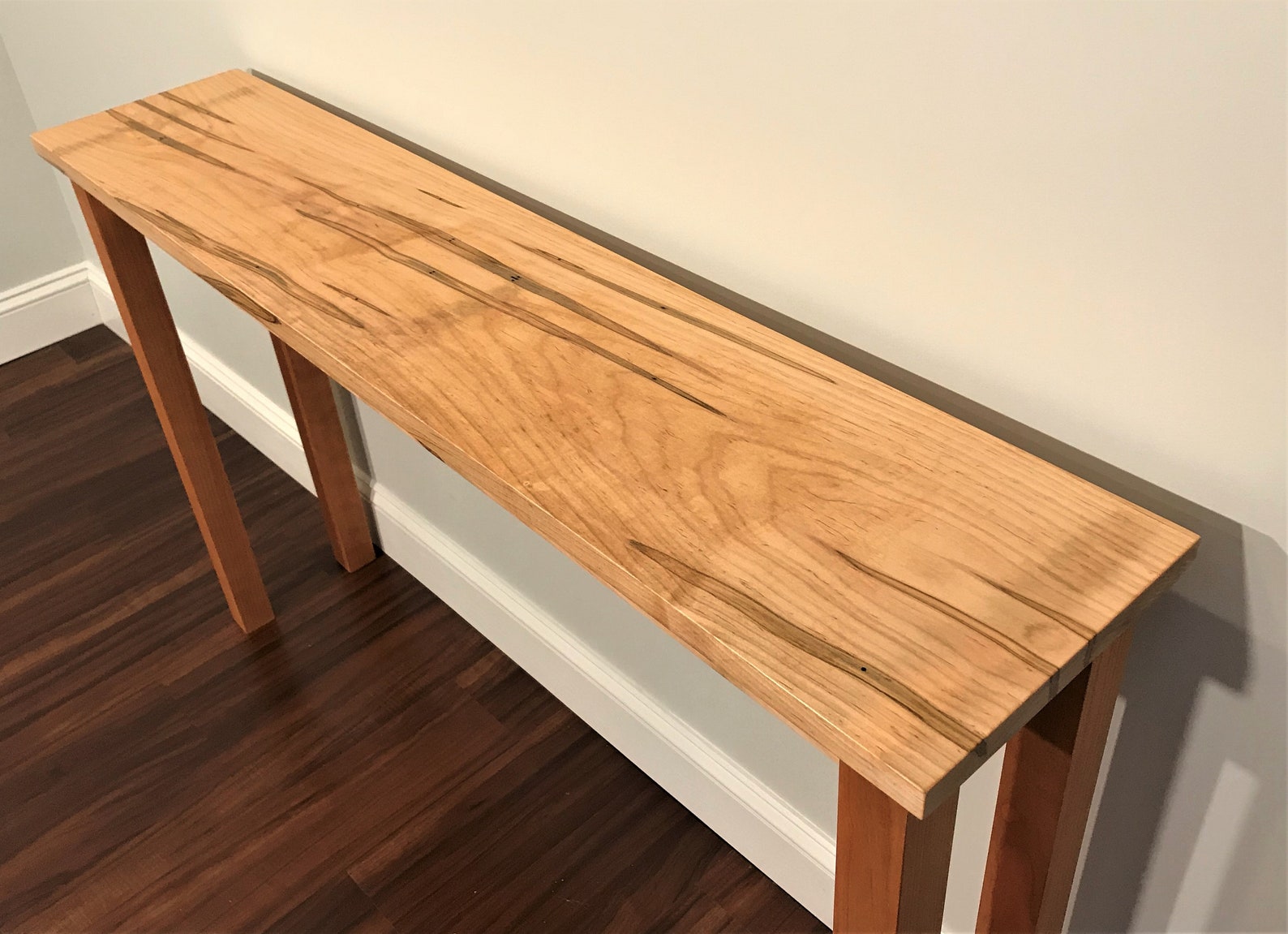 Ambrosia Maple and Cherry Console Table Side Table Hall | Etsy