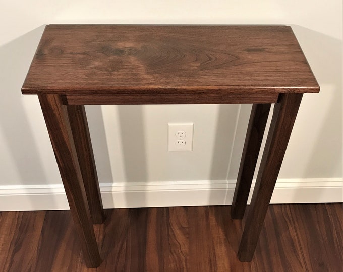 Solid Black Walnut Entry Table Console Table Sofa Table | Etsy