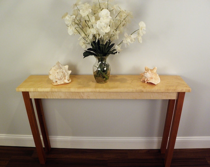 Curly Maple and Cherry Console Table – Side Table – Hall Table - Sofa ...