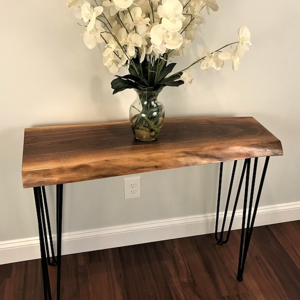 Walnut Entry Table - Etsy